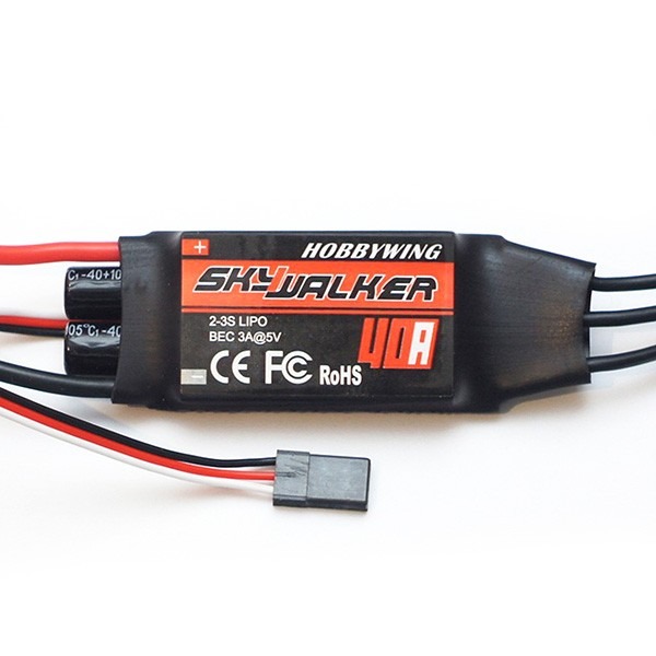 Skywalker 40A ESC for .32 Class 2-3s, 3A BEC
