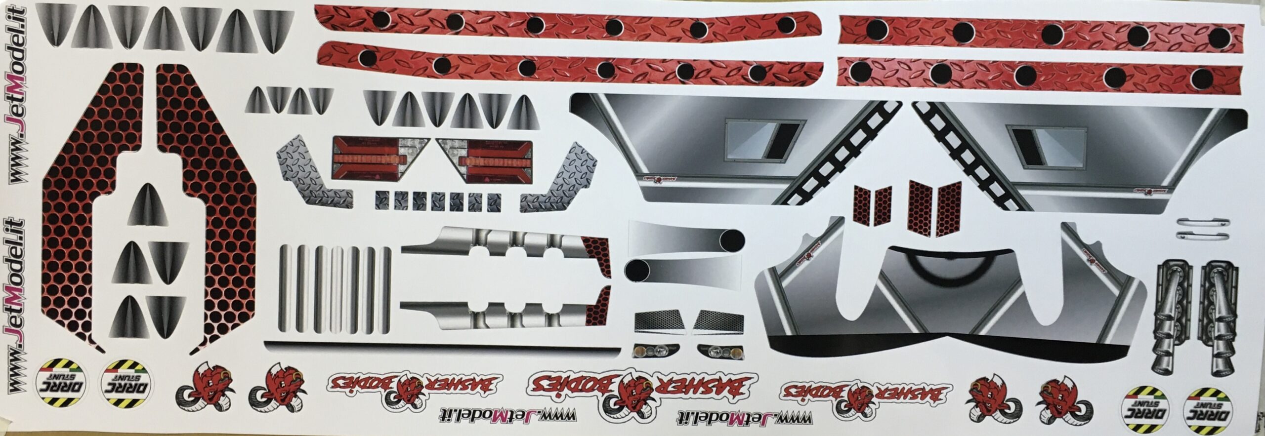 TRAXXAS XMAXX UNBREAkABLE SKULL ROSSO BY DRRC